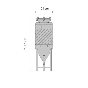 Cuve à pression FD ZKG - 1.2 bar - 1200L